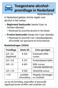 Alcoholpromillage berekenen
